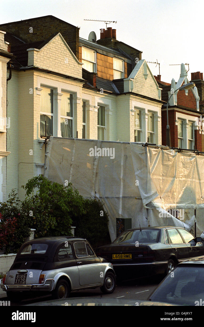 Gowan Avenue, Fulham, the home of TV presenter Jill Dando who was ...