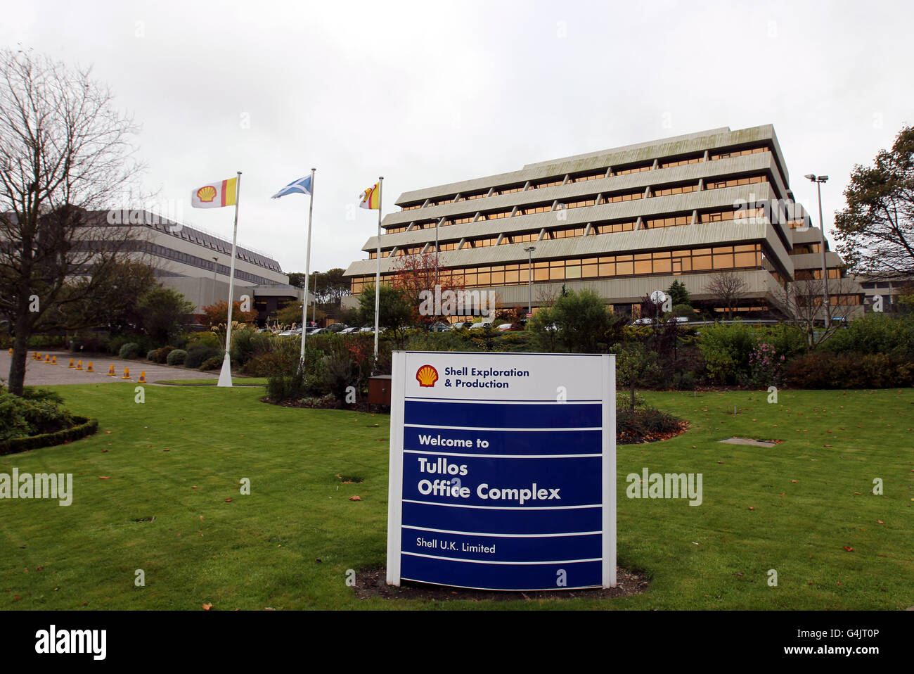 General view of the shell exploration production offices in aberdeen hi ...
