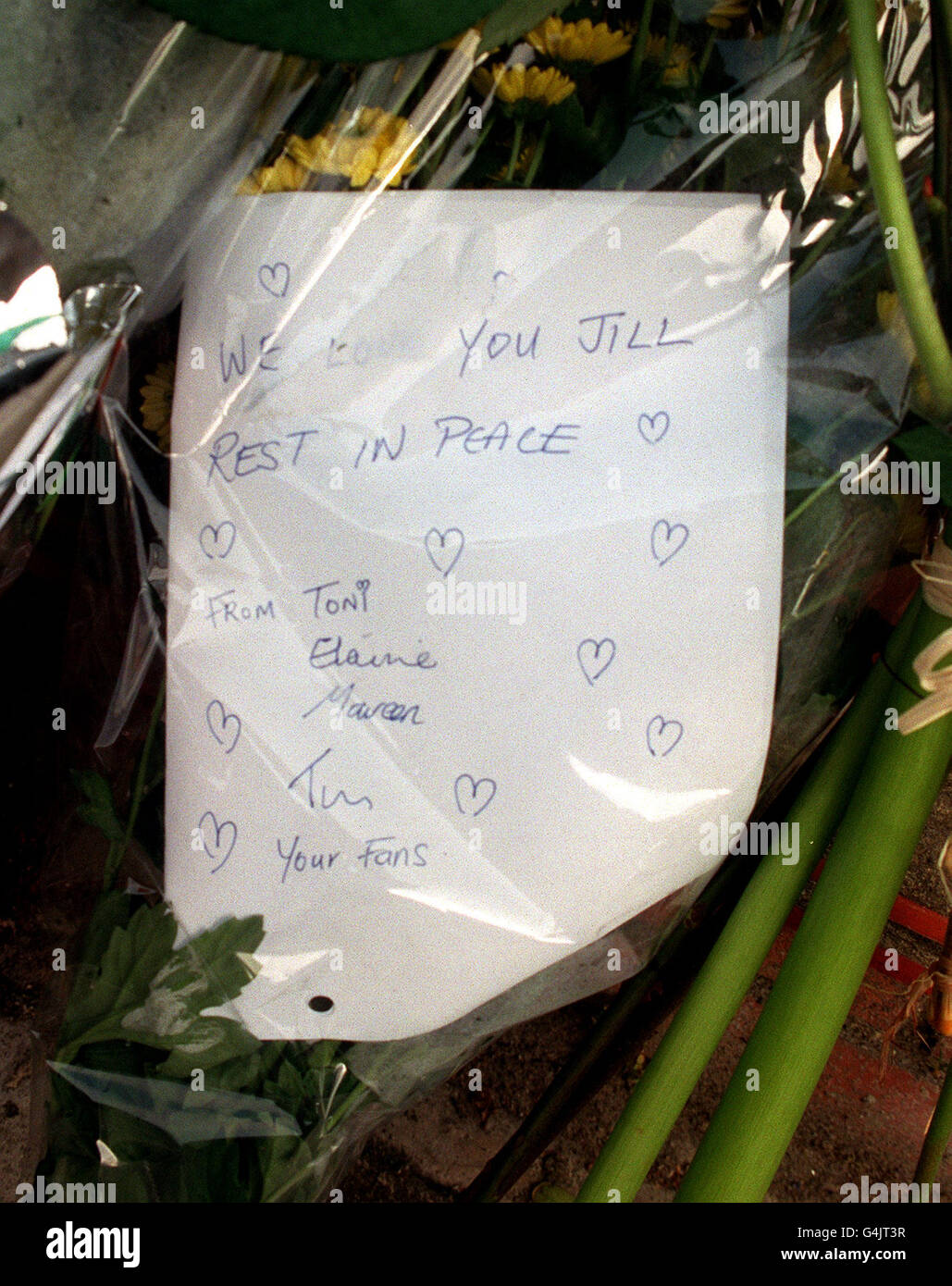 Dando death/Tribute message Stock Photo - Alamy