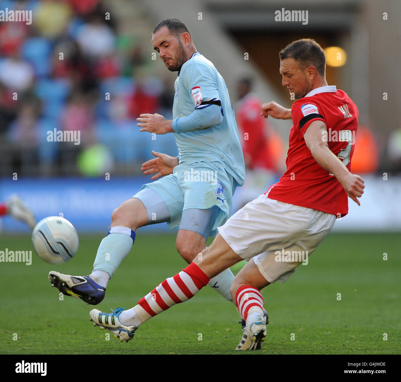 Coventry City's David Bell and Nottingham Forest's Clint Hill during ...