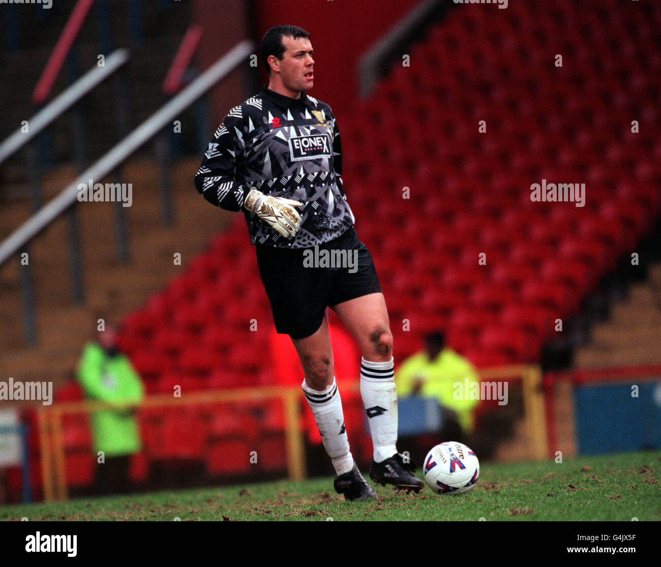 Neil Sullivan of Wimbledon Football Club in action during Wimbledon's ...