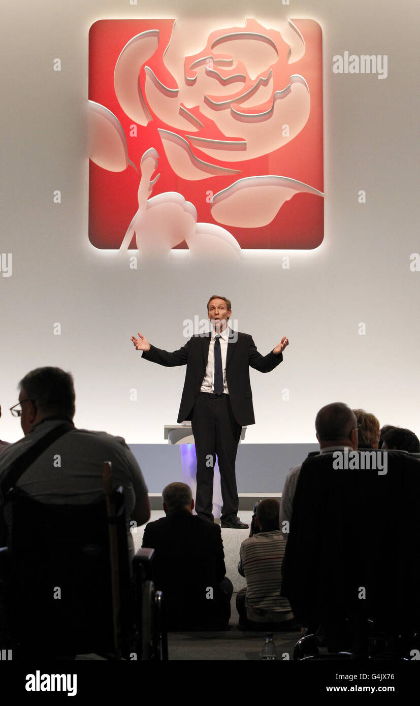 Shadow defence secretary Jim Murphy speaks during the Labour Party ...