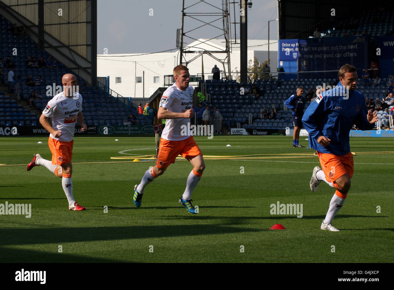 (left to right) Blackpool's Stephen Crainey, Keith Southern and Ian ...