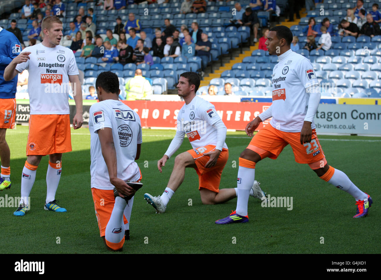(left to right) Blackpool's Keith Southern, Barry Ferguson and Matthew ...