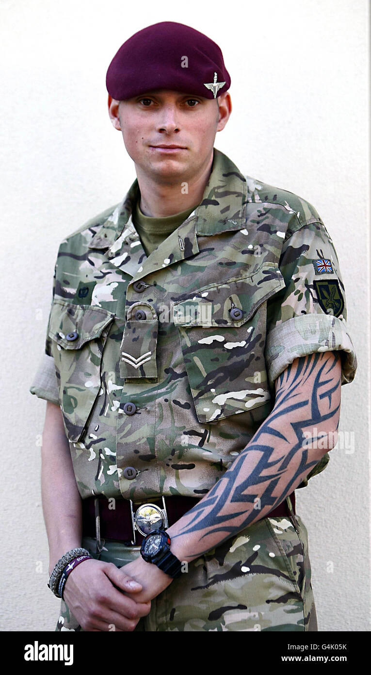 Corporal Martin Windmill, 24, of The Parachute Regiment, 2nd Parachute ...