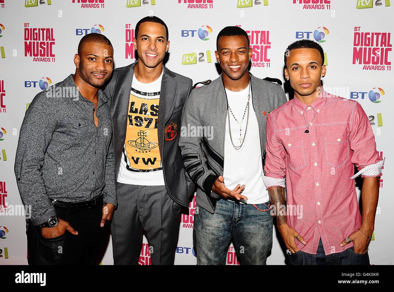 Jls arriving at the bt music awards hi-res stock photography and images ...