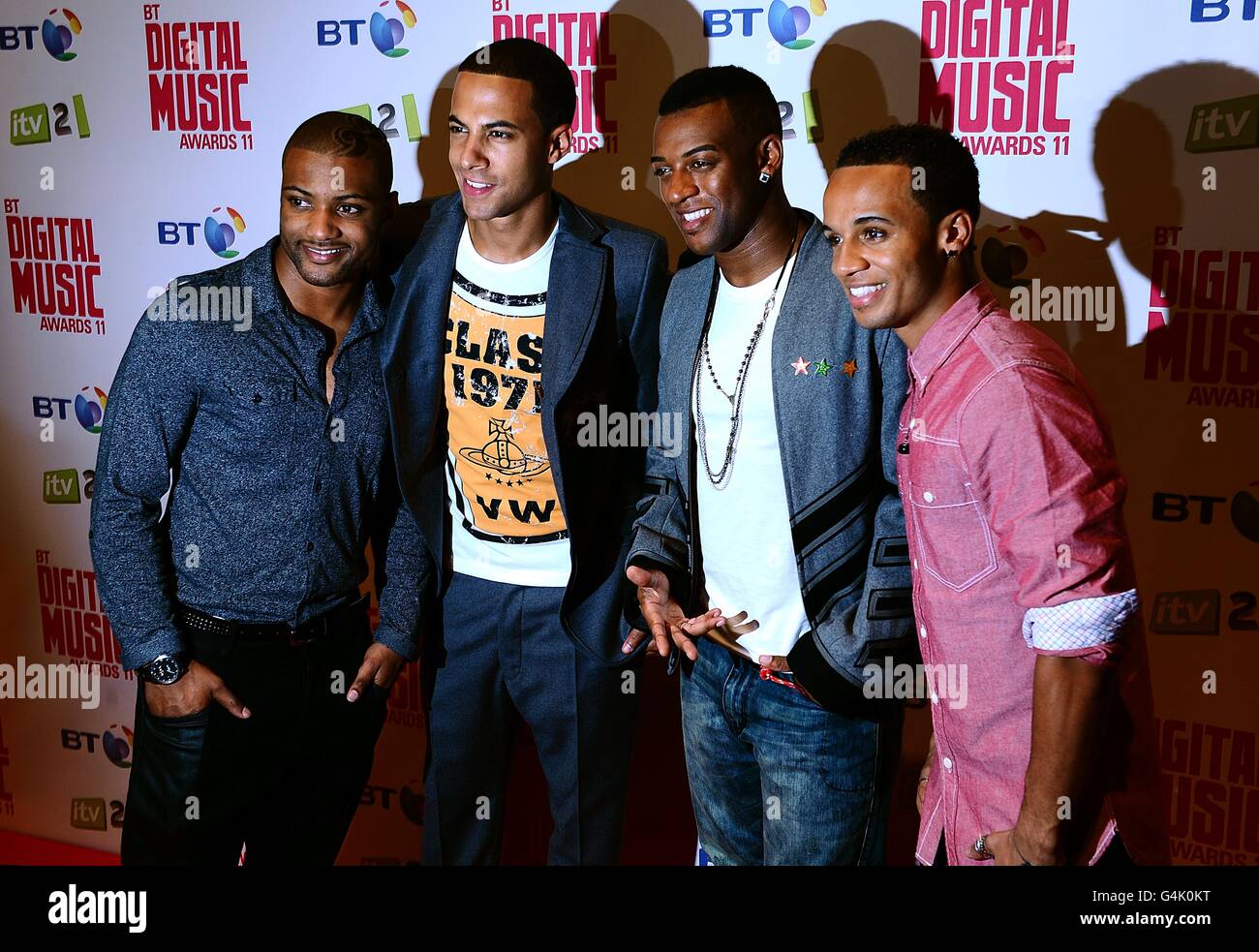 (left to right) Jonathan "JB" Gill, Marvin Humes, Ortise Williams and ...