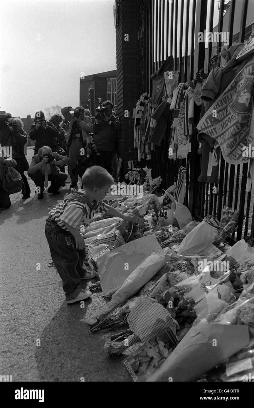 Hillsborough disaster Black and White Stock Photos & Images - Alamy