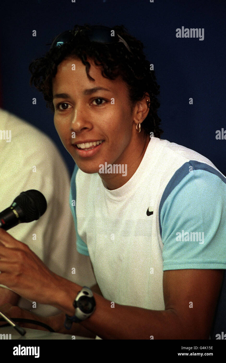 1 2 half length portrait microphone speaking sport hi-res stock ...