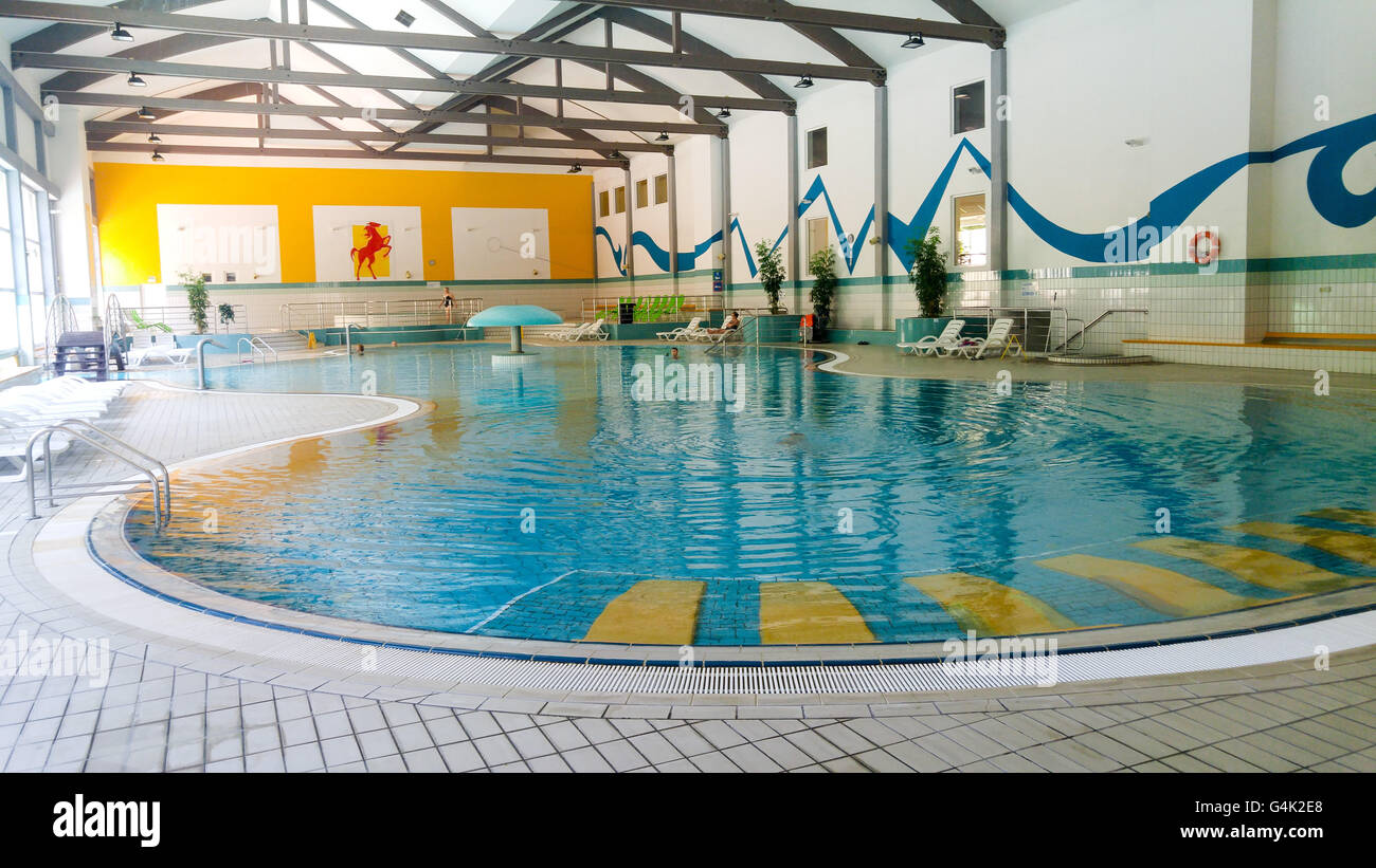 The indoor pool at Rogaska Riviera, Rogaska Slatina, Slovenia Stock ...
