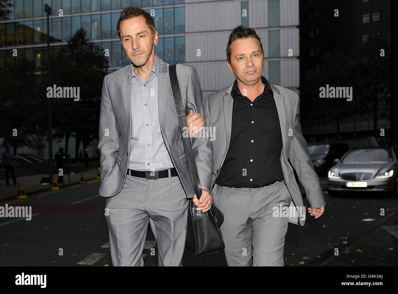 Barrie and Tony Drewitt-Barlow court case. Tony Drewitt-Barlow (left ...