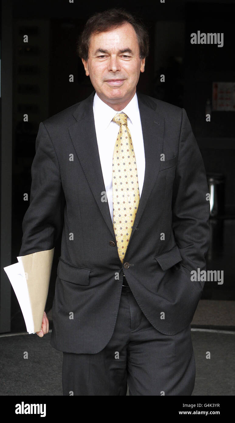 Justice Minister Alan Shatter leaving RTE studios in Dublin this ...