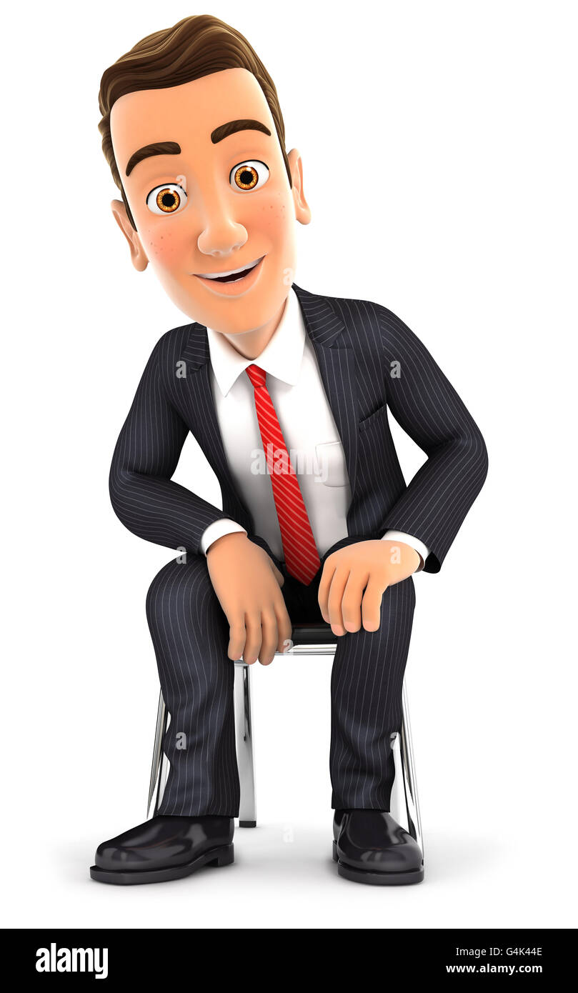 Animated Man Sitting