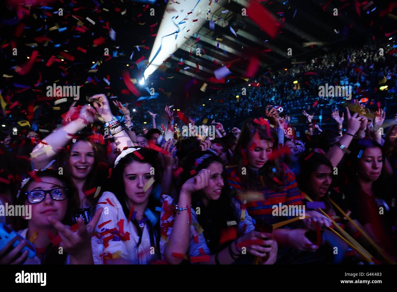 Crowds during the BBC Radio 1 Teen Awards at Wembley Arena, London ...