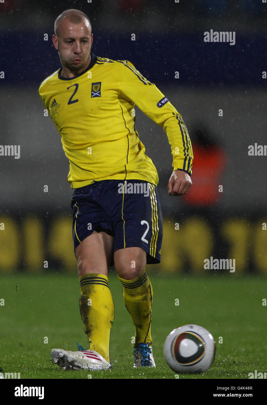 Scotland's Alan Hutton during UEFA Euro 2012 Qualifying match at the ...