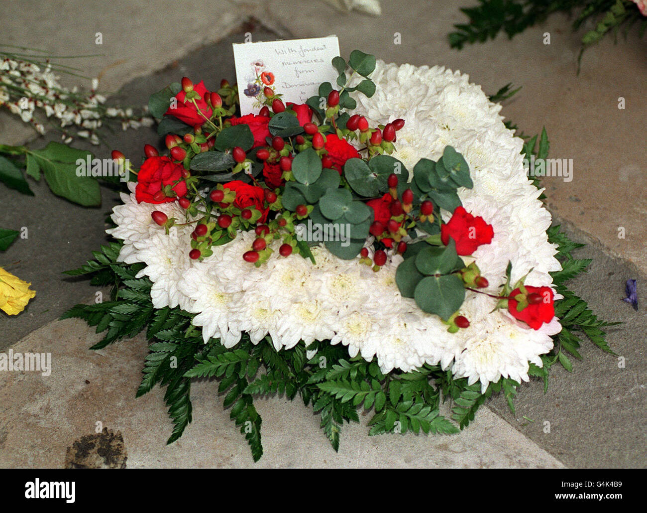 Bart funeral/Donovan wreath Stock Photo - Alamy