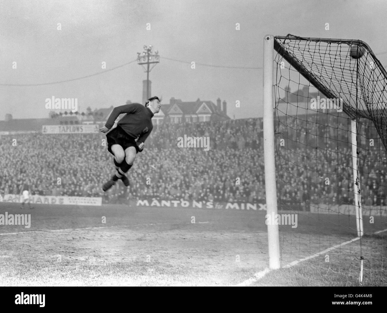 Bishop Auckland goalkeeper Harry Sharratt stops Crook Town from scoring ...