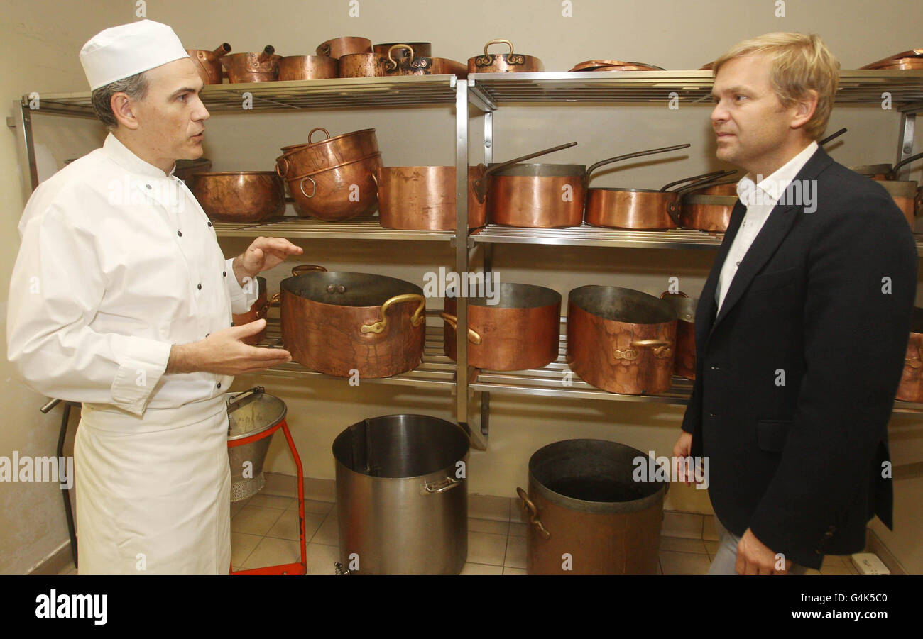 Australian chef and restaurateur Mr Bill Granger (right) is shown ...