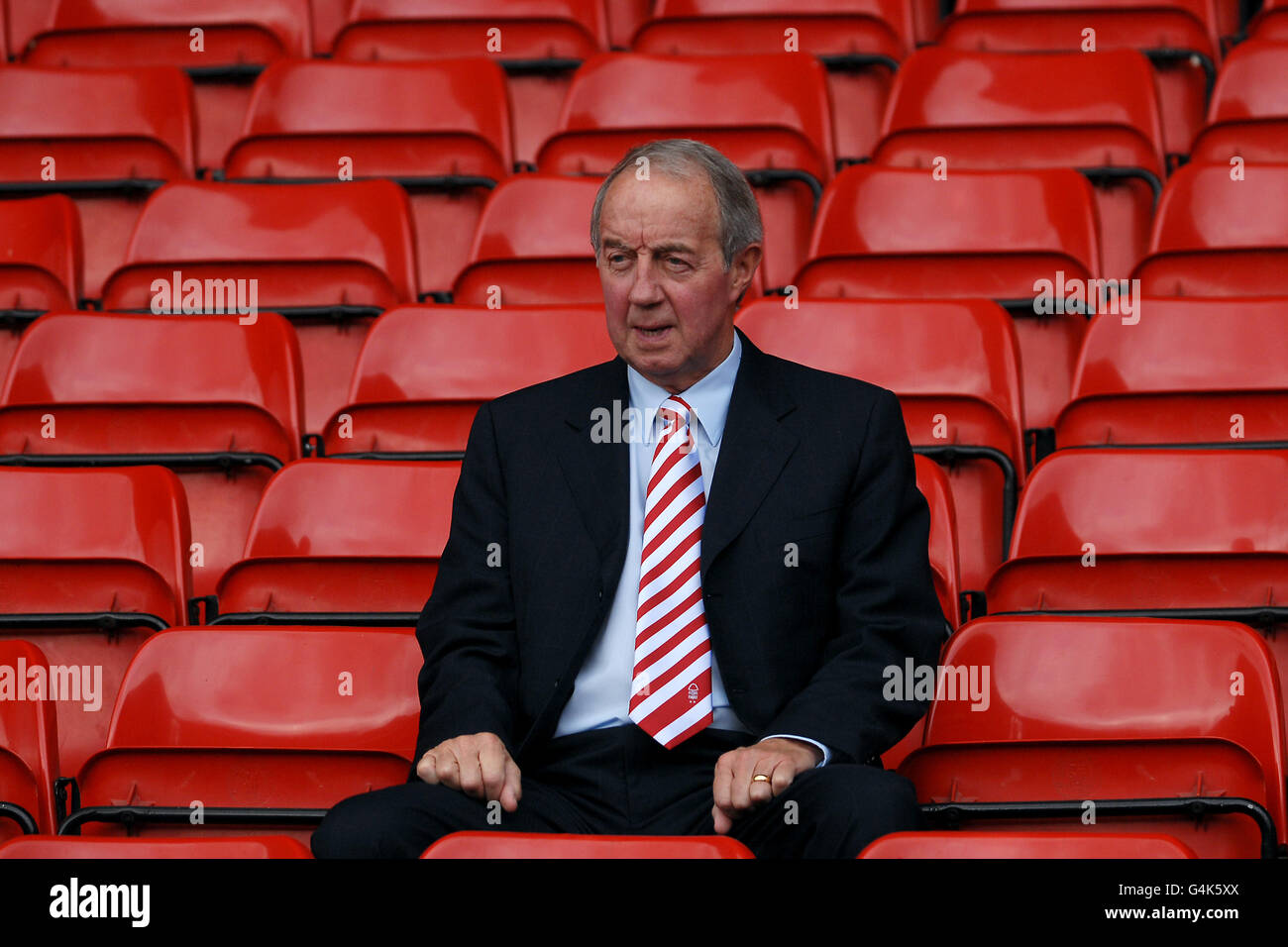 Nottingham Forest's new Chairman Frank Clark poses for photographs on ...
