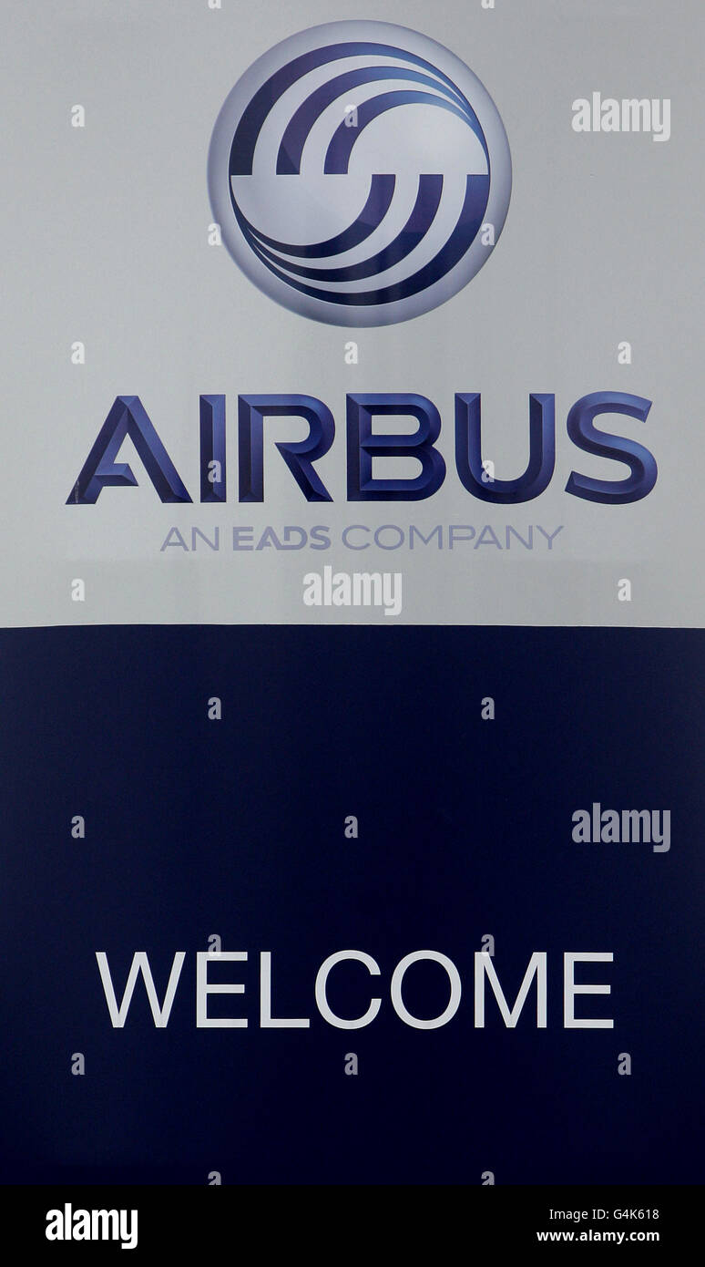 General view of the Airbus UK Factory in Broughton, Chester Stock Photo ...