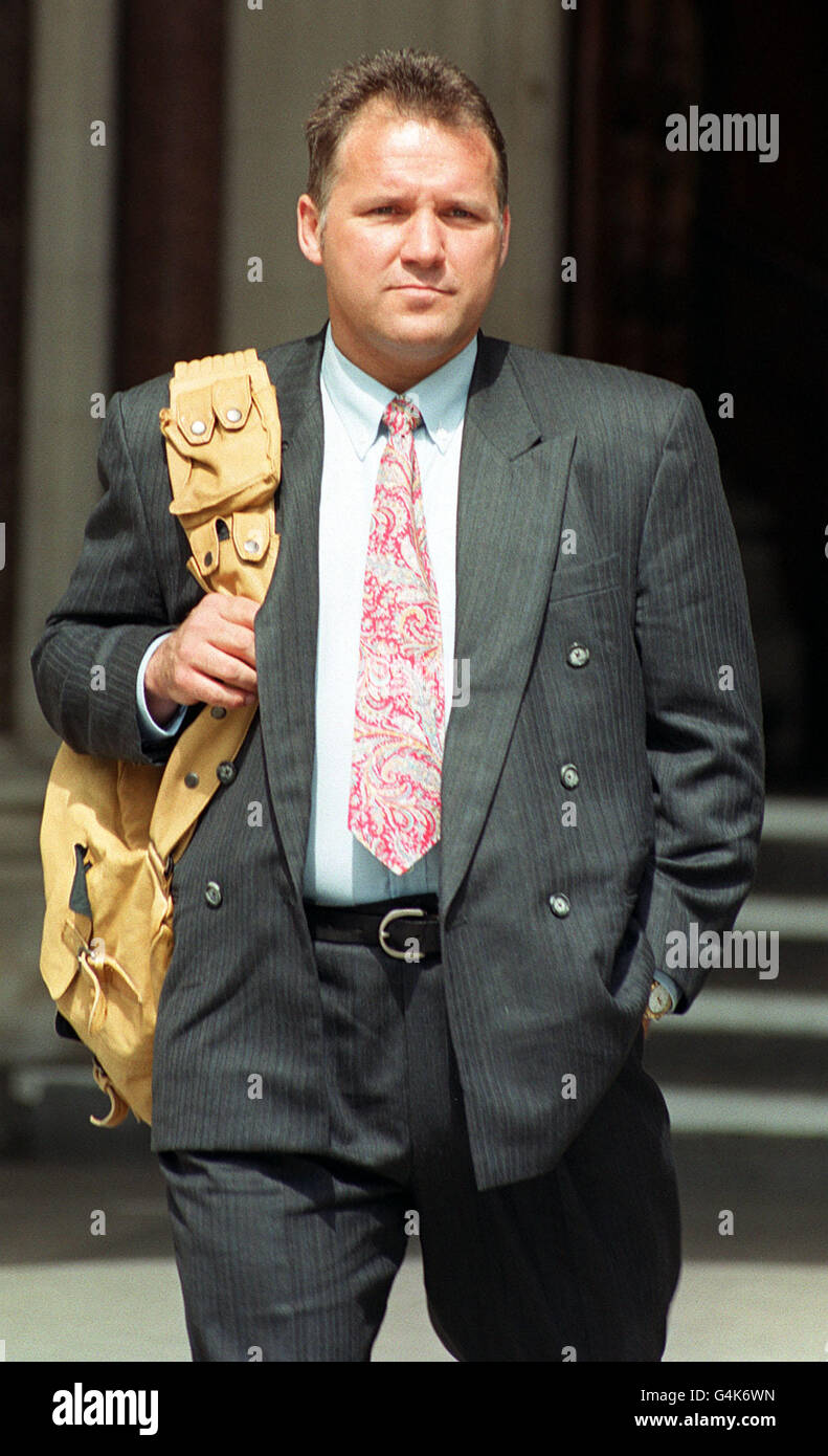 Former British soldier Barry Miller leaves the High Court in London ...