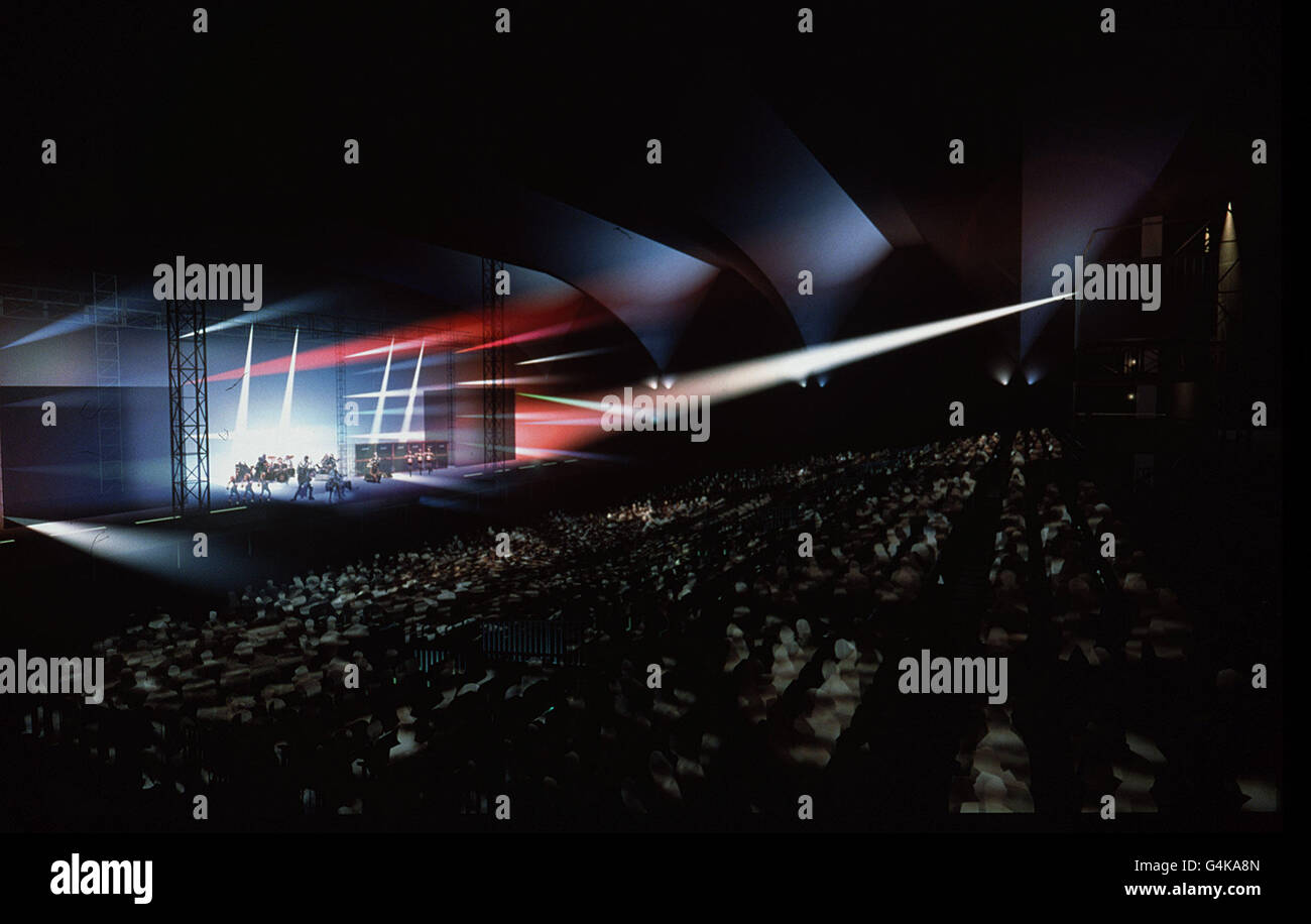 An artisit's impression of the interior of Skyscape, the futuristic ...