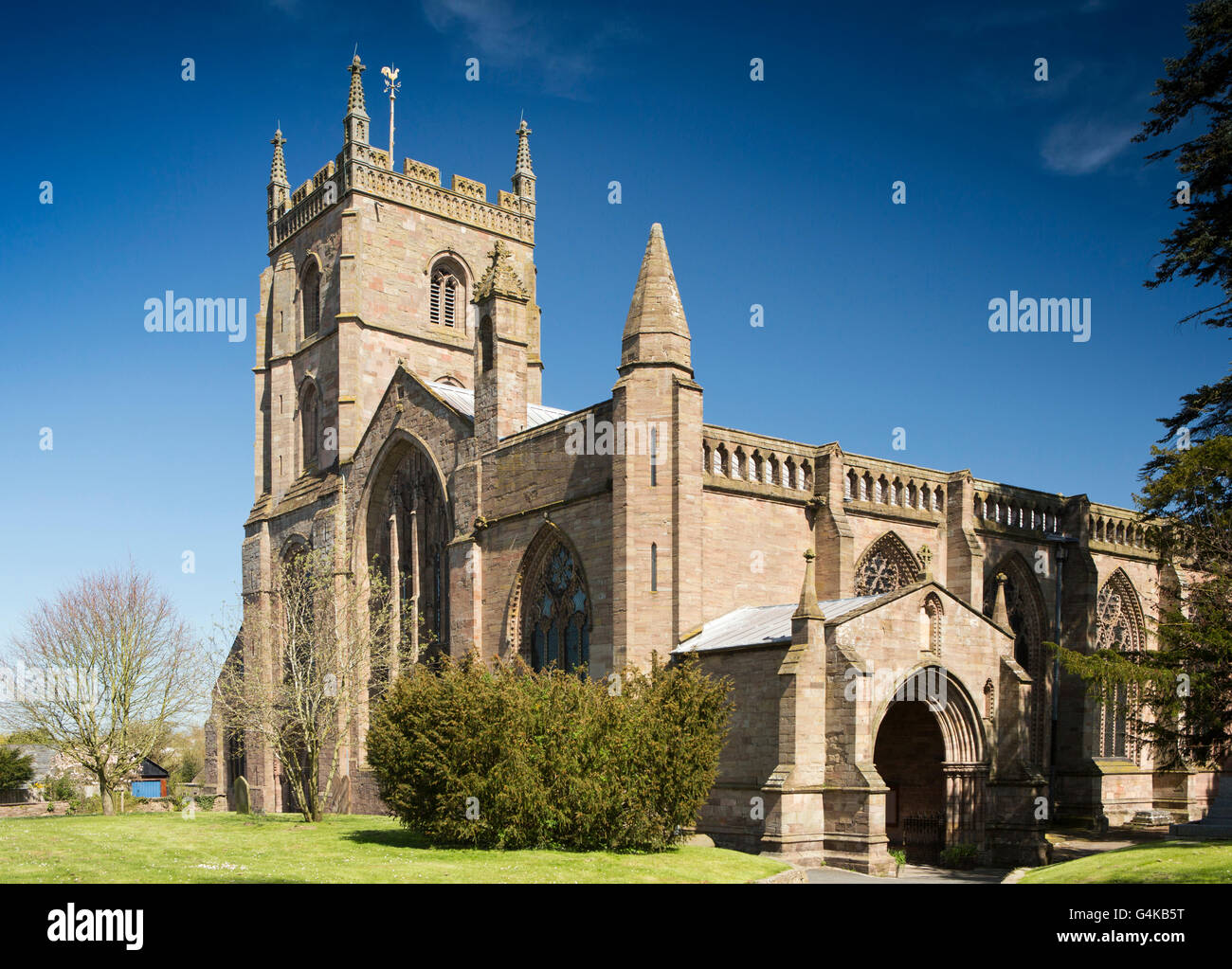 UK, Herefordshire, Leominster, Priory Church of St. Peter & St. Paul ...