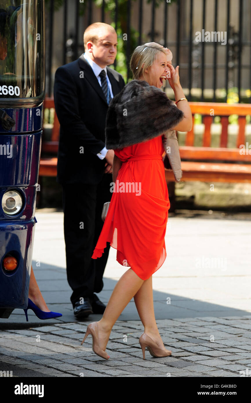 Jessica Palmer arrives for the wedding of Zara Phillips and Mike ...