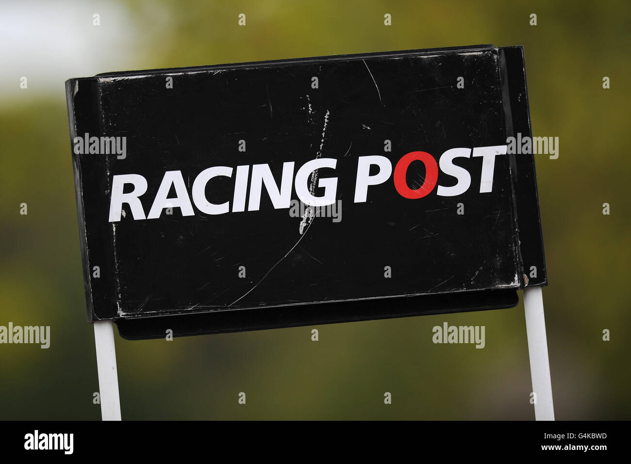 General view signage racing post nottingham racecourse hi-res stock ...