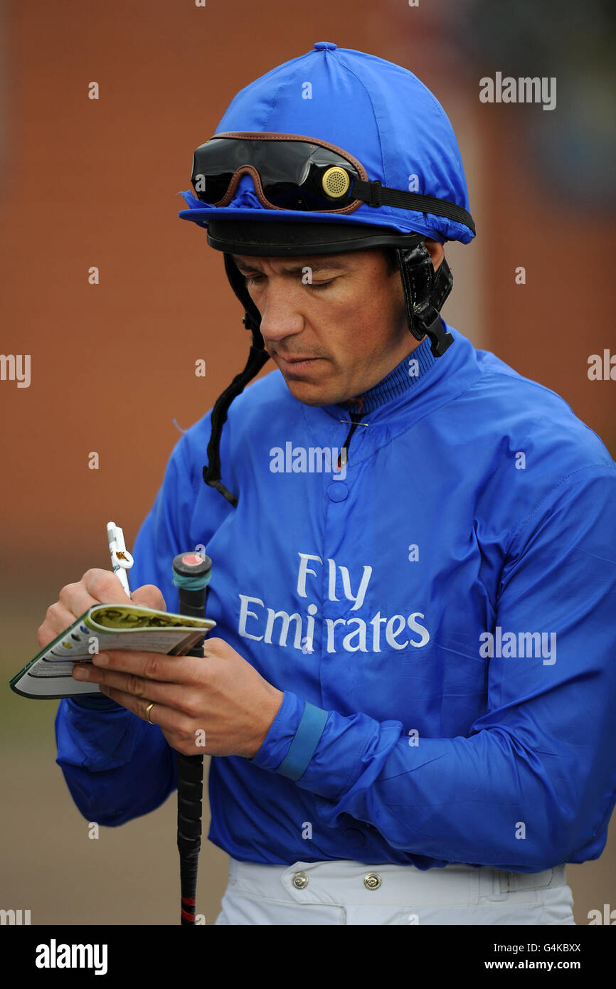 Jockey frankie dettori signs an autograph for a fan hi-res stock ...