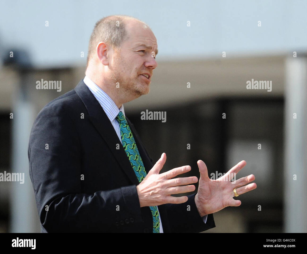 BBC Director General Mark Thompson outside Television Centre in west ...