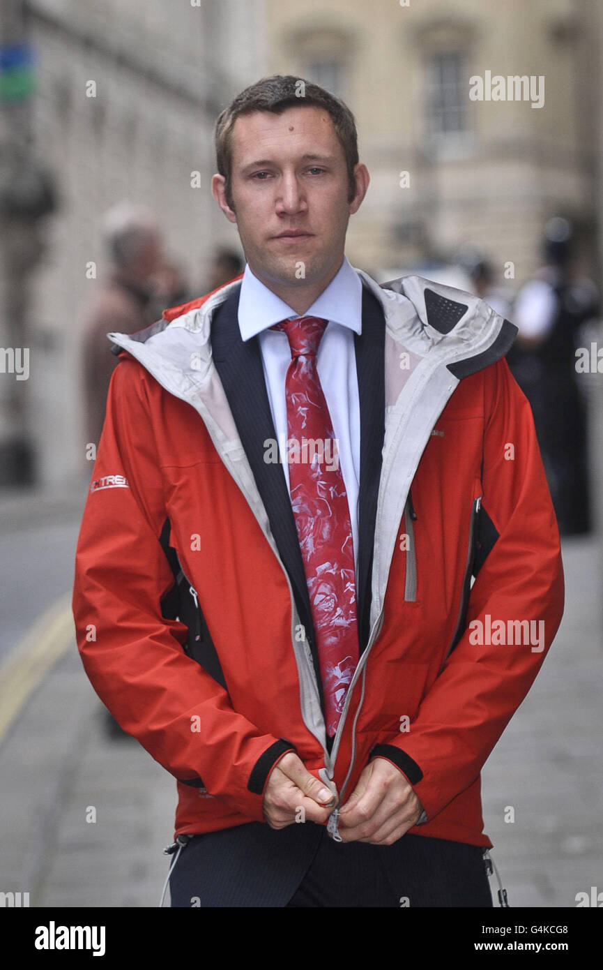 Paramedic Simon Wade leaves Bristol Crown Court where he appeared on ...