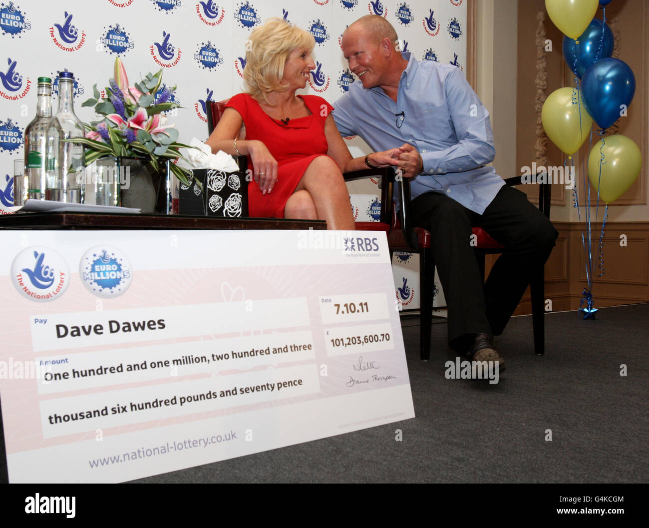 Dave and Angela Dawes from Wisbech, Cambridgeshire, at a press ...