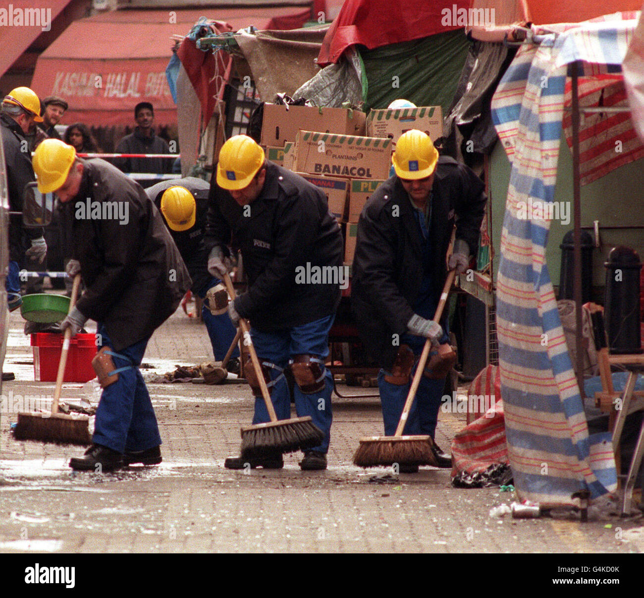 Brixton bomb/Forensic clean-up Stock Photo - Alamy