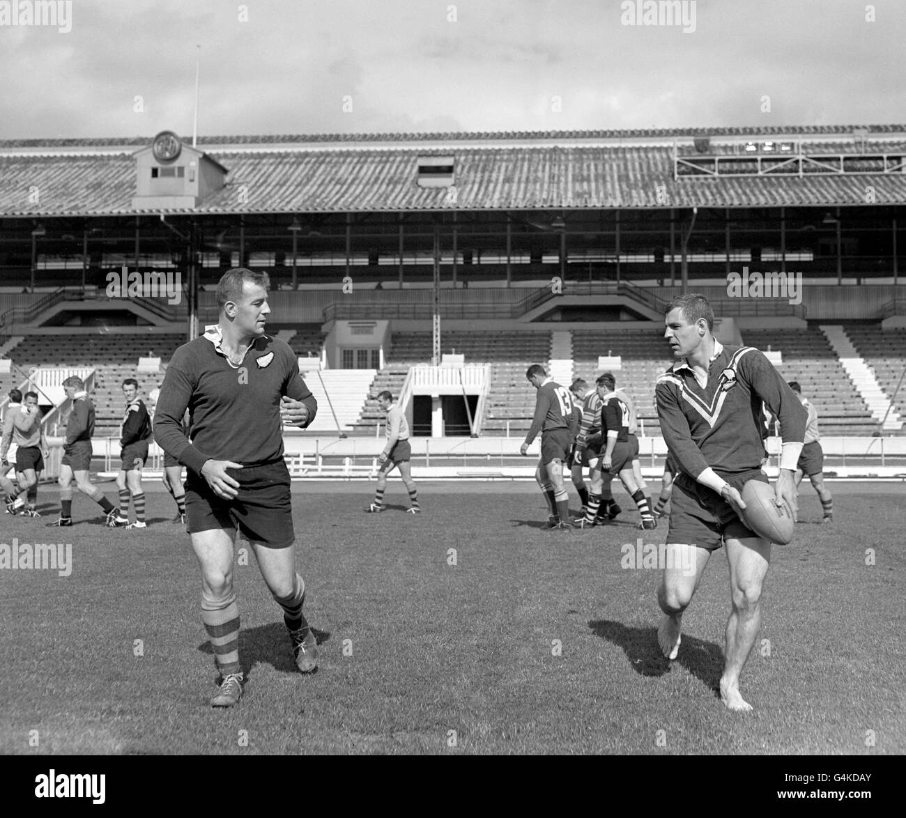 Dick Thornett (left), who is a second row forward and his brother Ken ...
