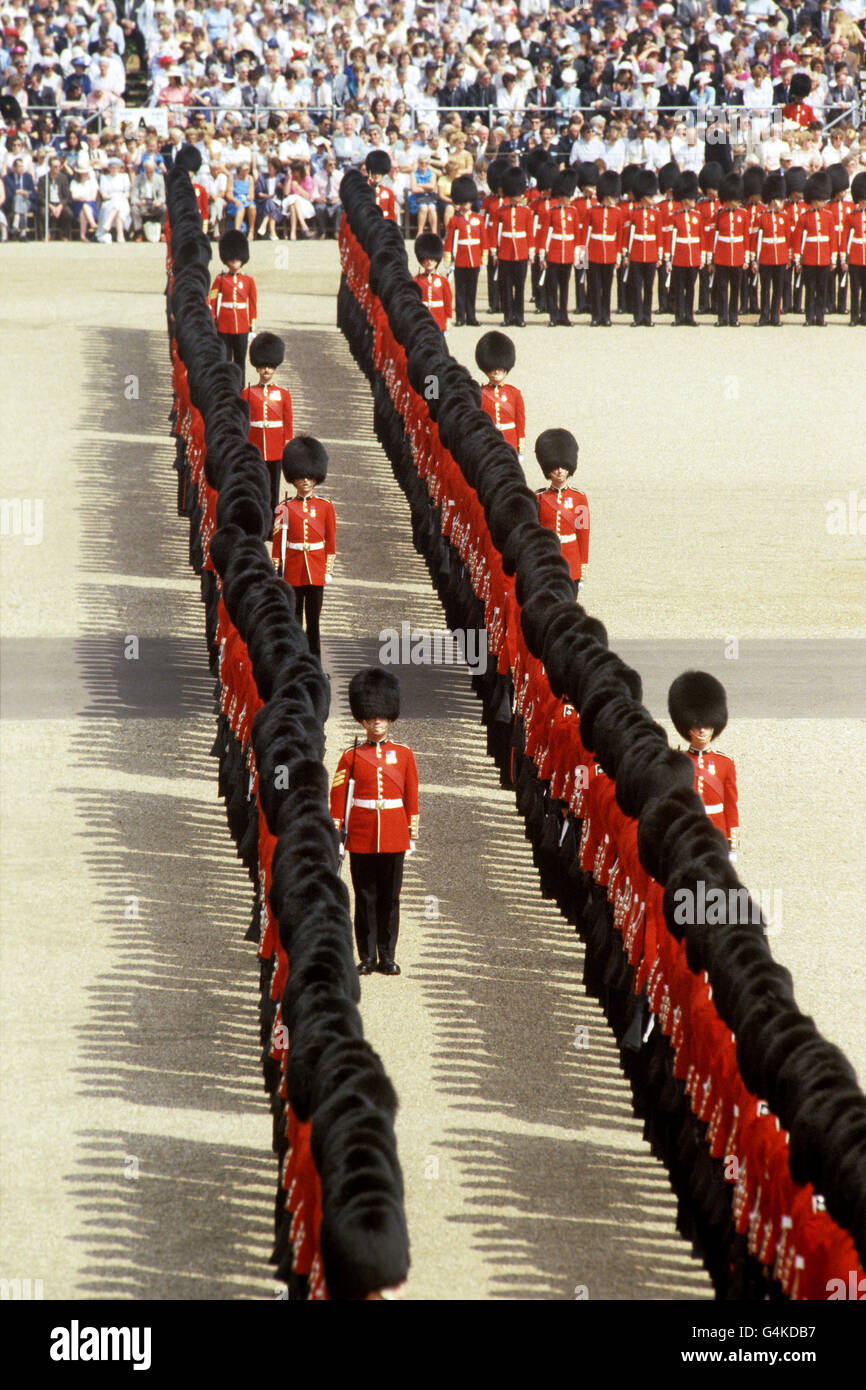 Foot Guard Regiments of the British Army taking part in the historic ...