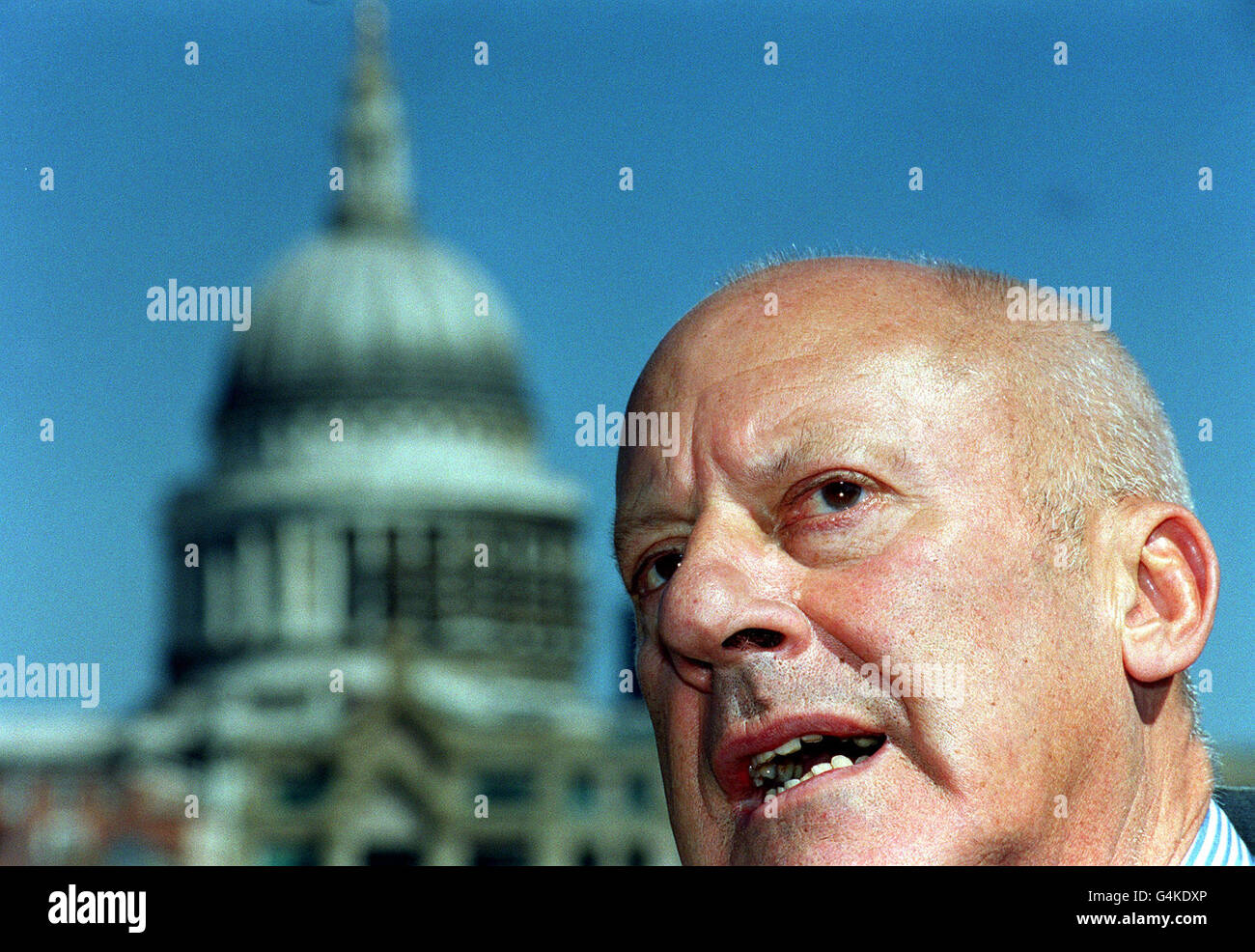 Architect sir launches the construction of the millennium bridge hi-res ...