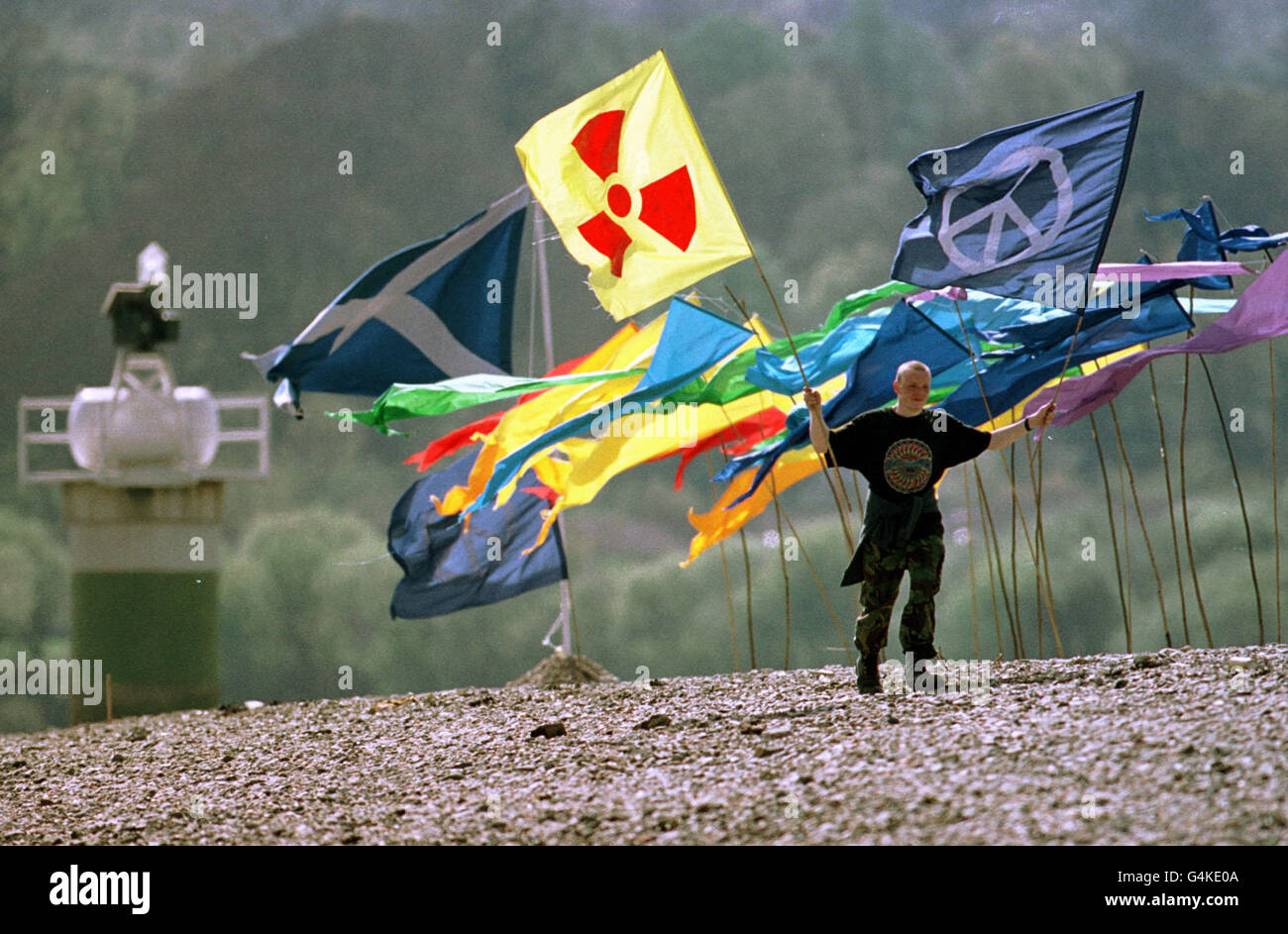 Second generation Campaign for Nuclear Disarmament (CND) campaigner ...