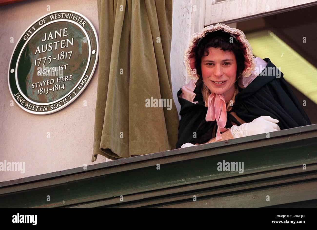 Jane Austen lookalike Judith French during a photocall in London's ...