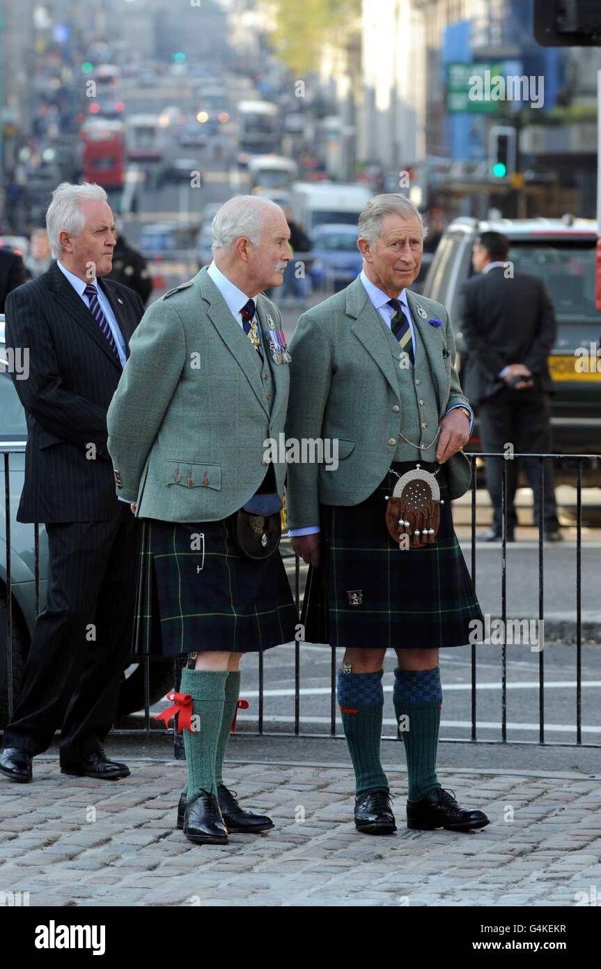 The Prince of Wales with Lieutenant General Sir Peter Graham before ...