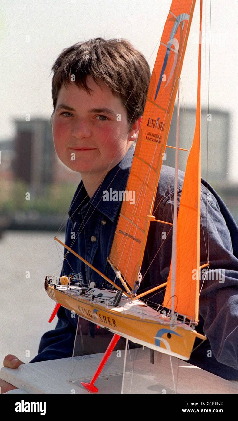1 2 half length portrait model boat sport sailing ellen macarthur hi ...