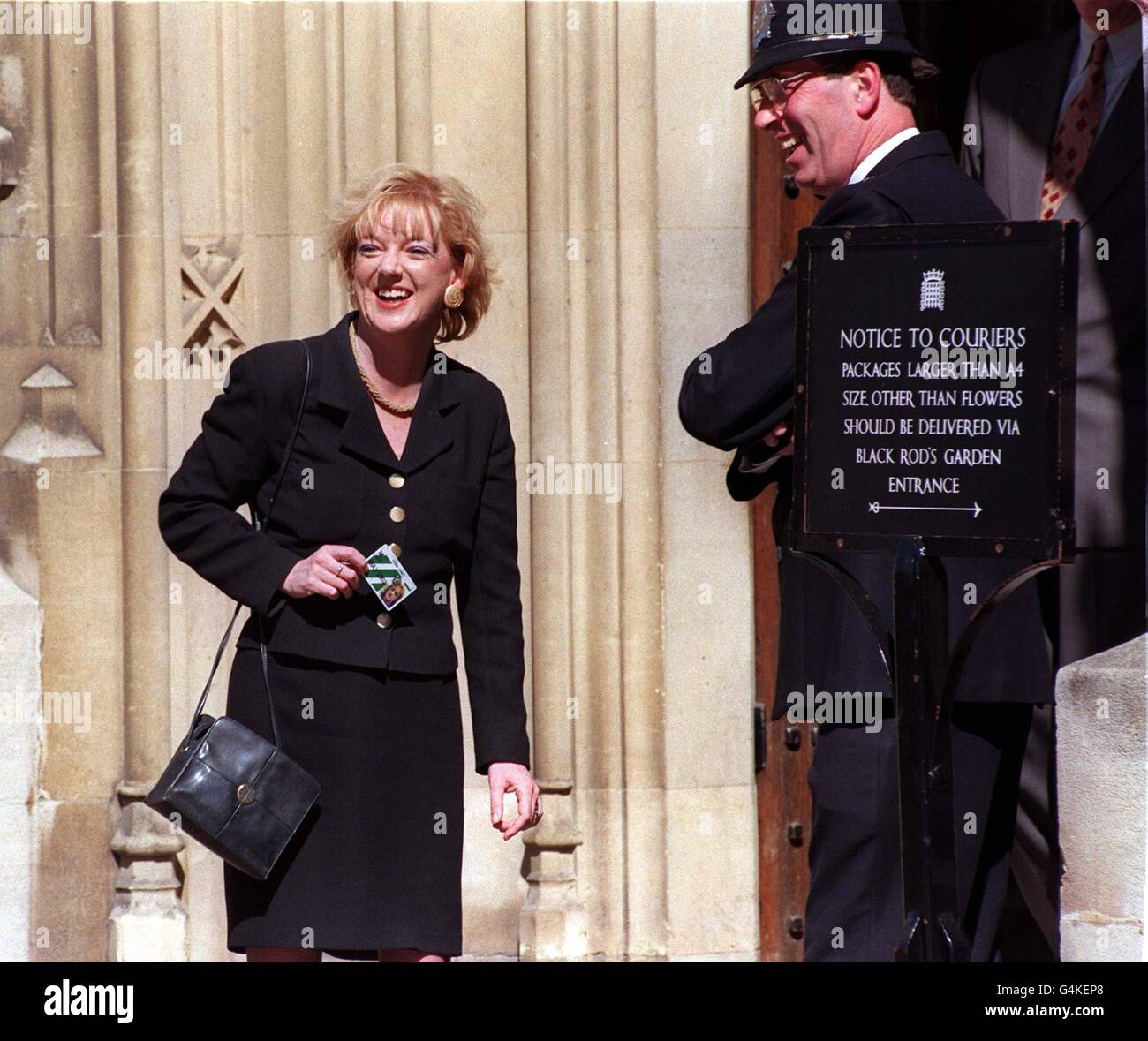 Fiona Jones returns to Commons Stock Photo - Alamy
