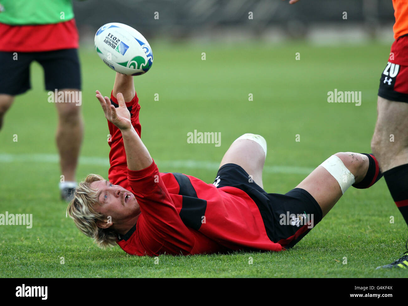 Wales's Andy Powell during the training session at Mount Smart Stadium ...