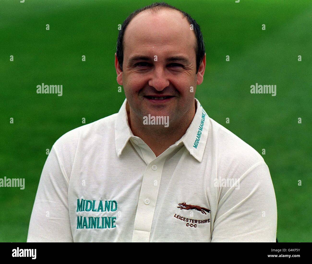 Phil Robinson, a member of the Leicestershire County Cricket Team Stock ...