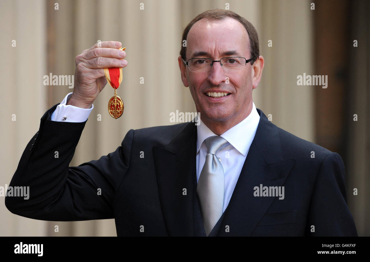 Chief Executive of the BG Group Sir Frank Chapman after he received his ...