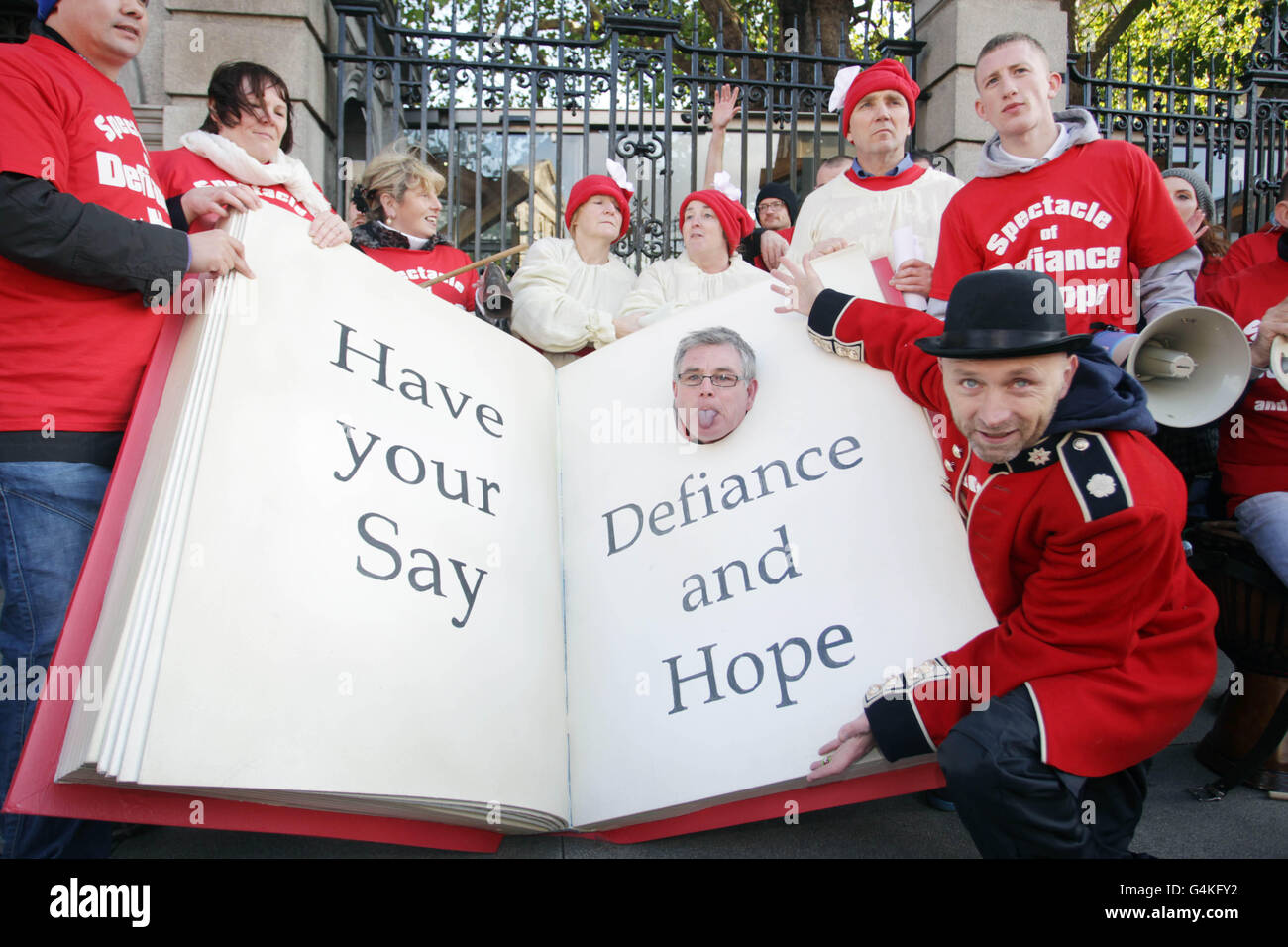 STAND ALONE PHOTO: Members of Spectacle of Defiance and Hope, creative ...