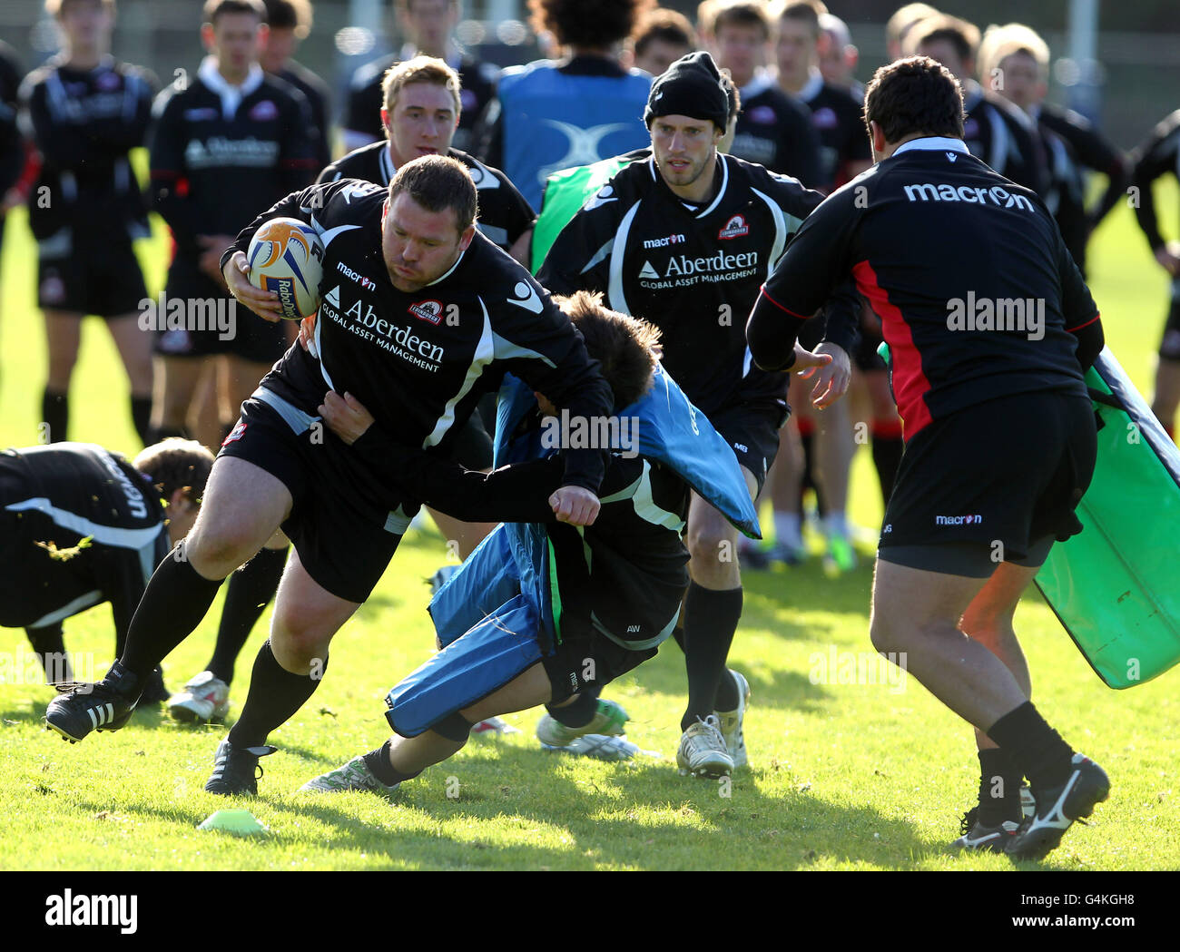 Scotland edinburghs alan jacobson during training session at ...