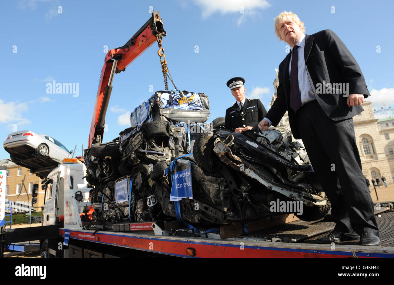 London Mayor Boris Johnson and Metropolitan Police Commissioner Bernard ...