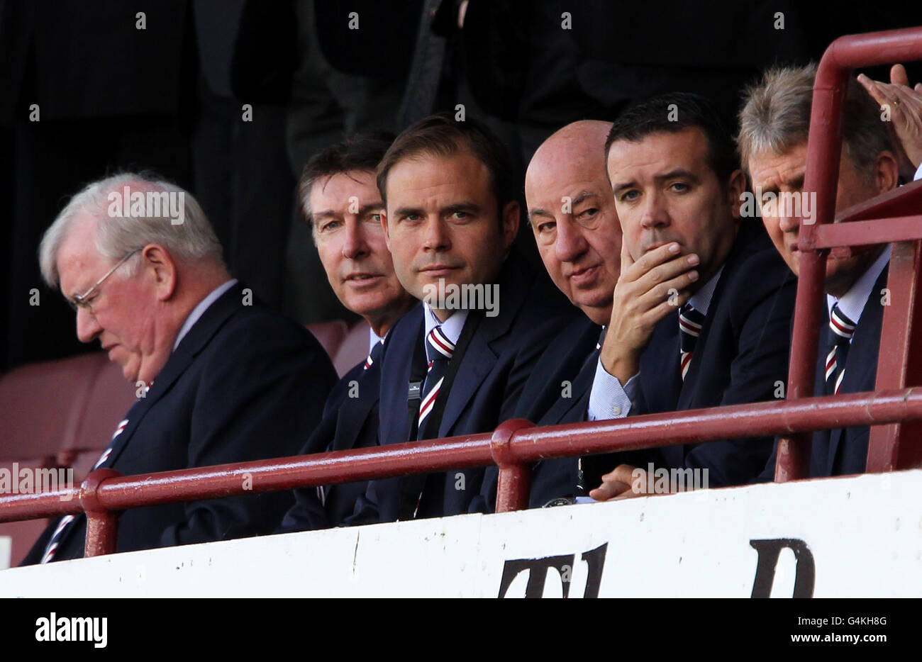 Rangers directors and officials John Greig, Gordon Smith, Ali Russell ...