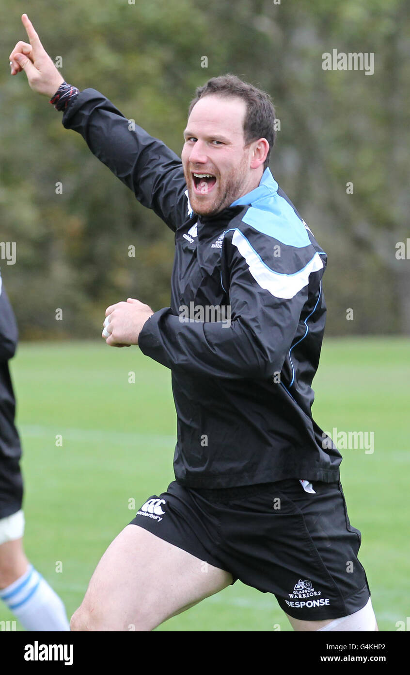 Glasgow warriors graeme morrison training session strathallan school hi ...